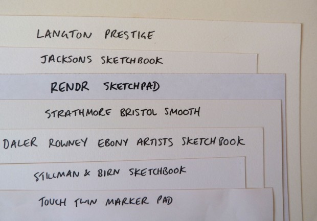 Drawing Pens and Papers Compared - Jackson's Art Blog