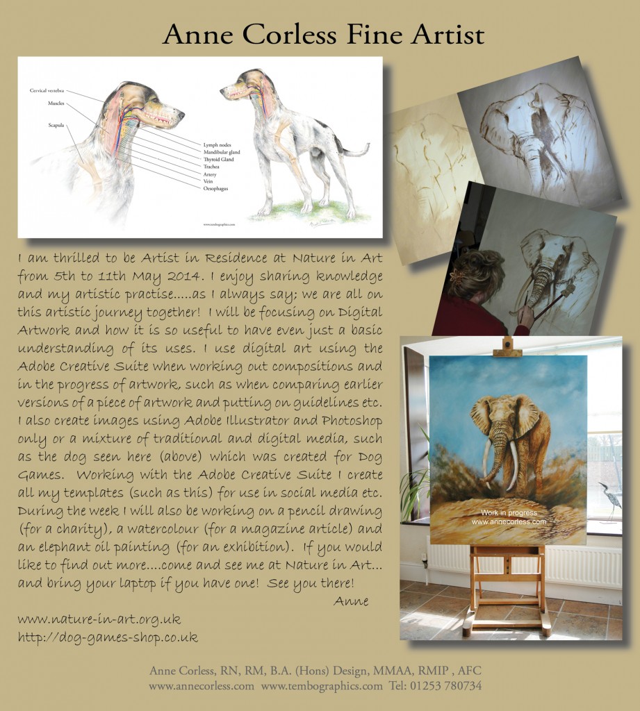 Anne Corless Artist in Residence at Nature in Art - Jackson's Art Blog
