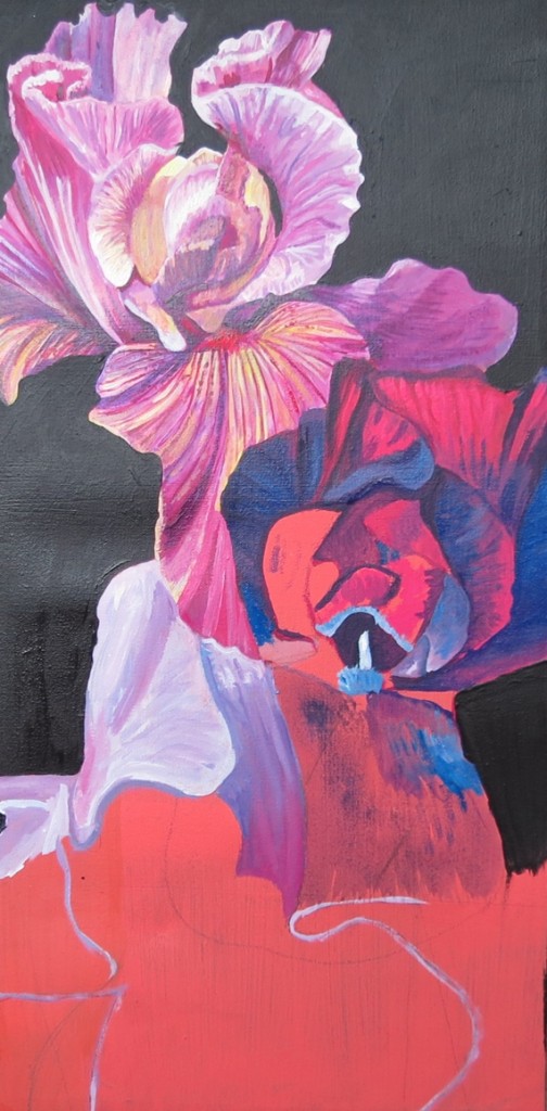A Journal of a Painting: Painting 'Irises' by Roz Edwards - Jackson's ...