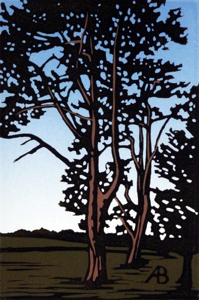 Alexandra Buckle and her Reduction Linocut Prints -Jackson's Art Blog