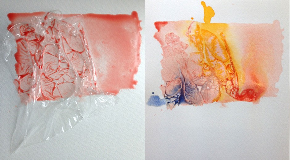 Cling Film Watercolour Technique - Jackson's Art BlogJackson's Art Blog