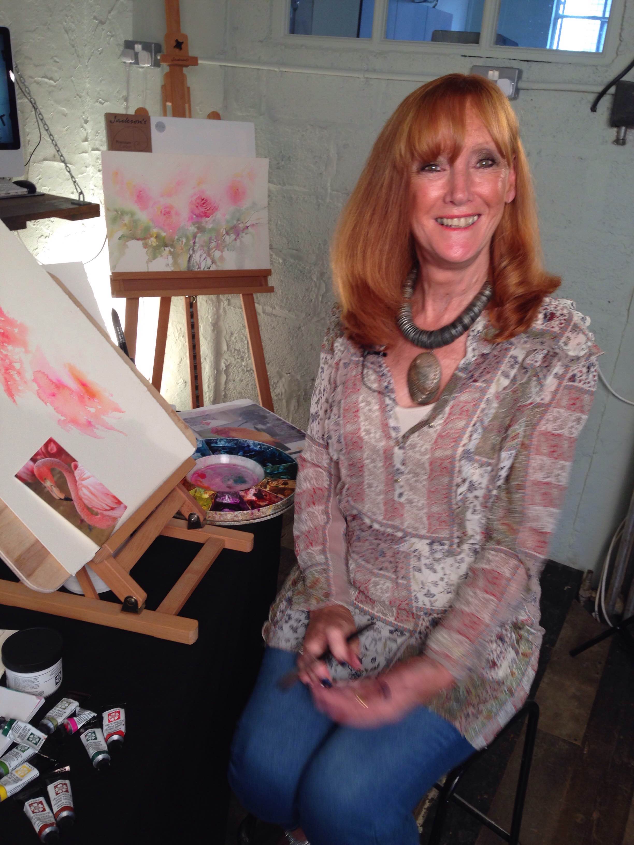 Jean Haines Demonstrates Daniel Smith Watercolour Ground - Jackson's ...