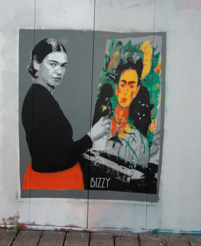Bizzy: Urban Stencilling with a Feminine touch - Jackson's Art Blog