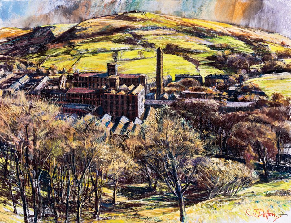 A balance of spontaneity and control: Expressive mixed media landscapes by Robert Dutton ...