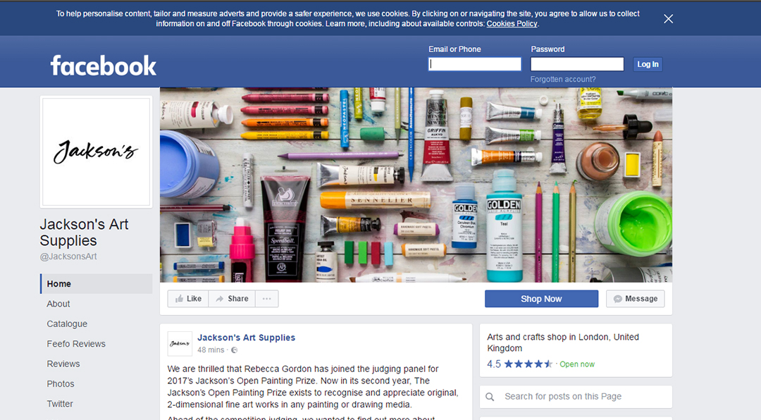 Connect with Jackson's on Social Media - Jackson's Art Blog