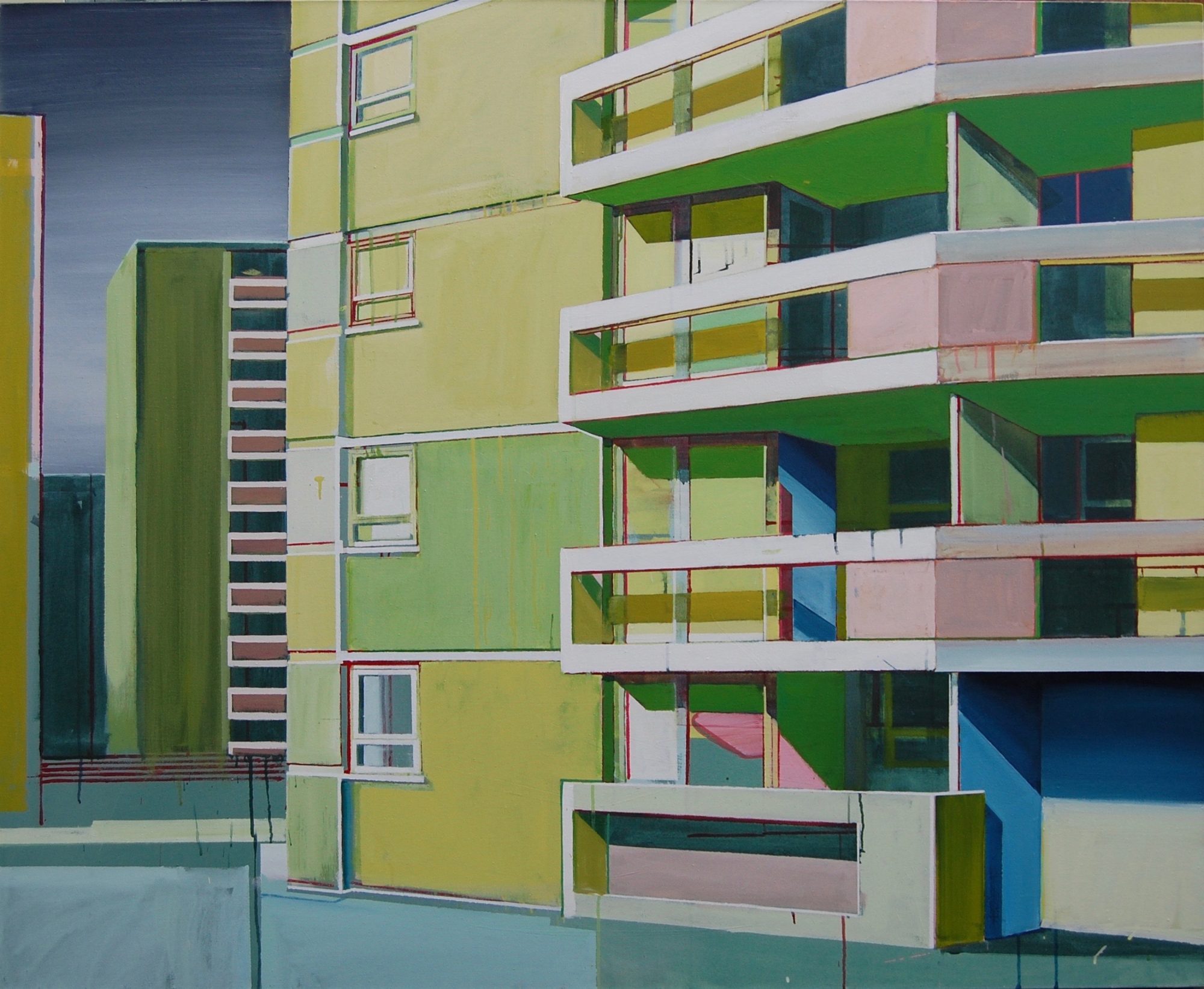 Paul Crook: Empty Buildings in Candy Colours - Jackson's Art ...