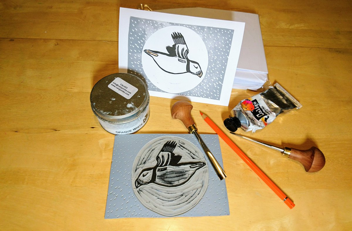 Linocut Cardmaking Inspiration - Jackson's Art Blog