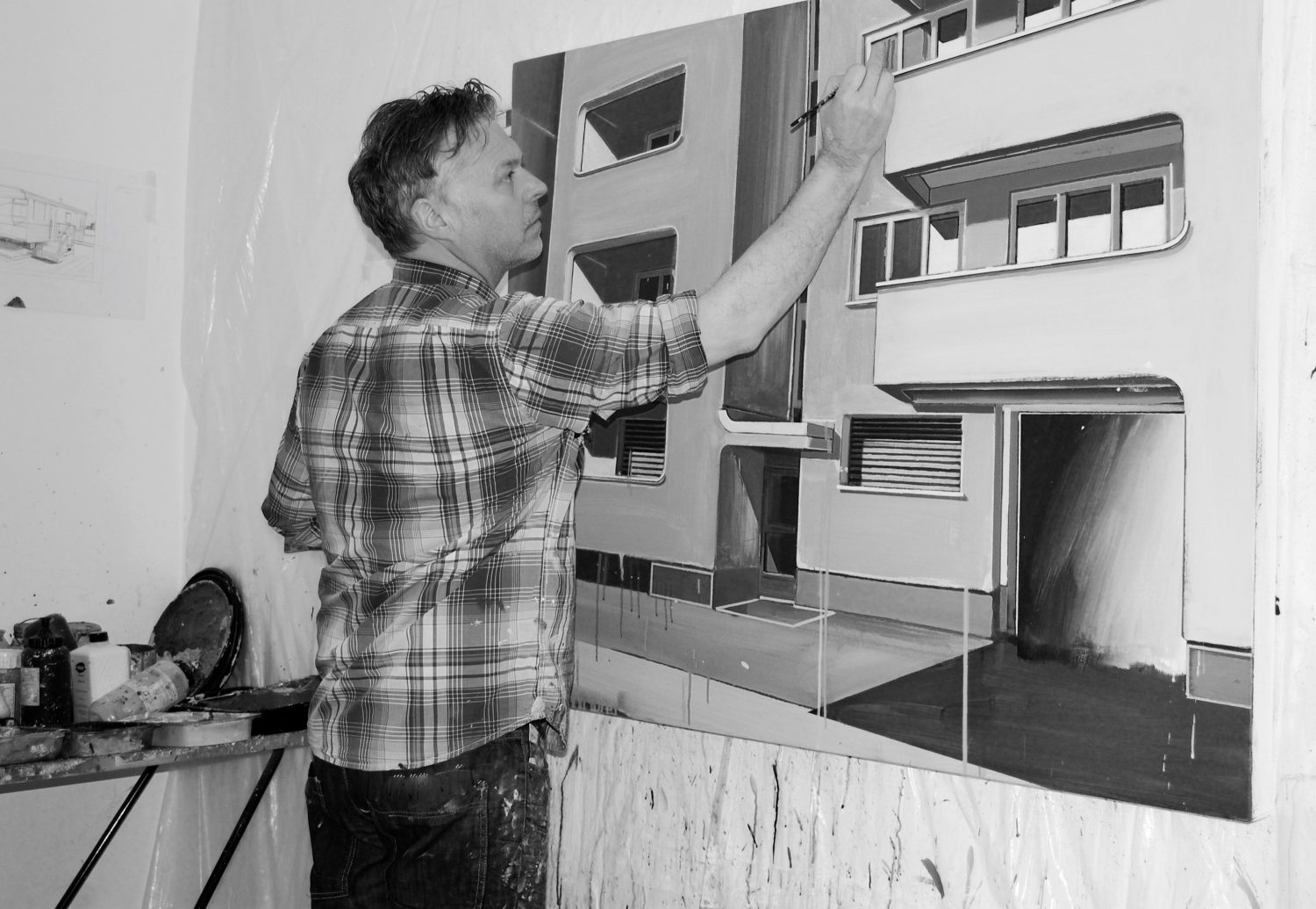 Paul Crook: Empty Buildings in Candy Colours - Jackson's Art ...