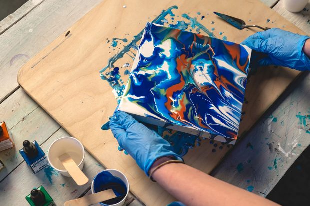 Acrylic Pour Painting with Schmincke Pouring Medium and Inks - Jackson ...