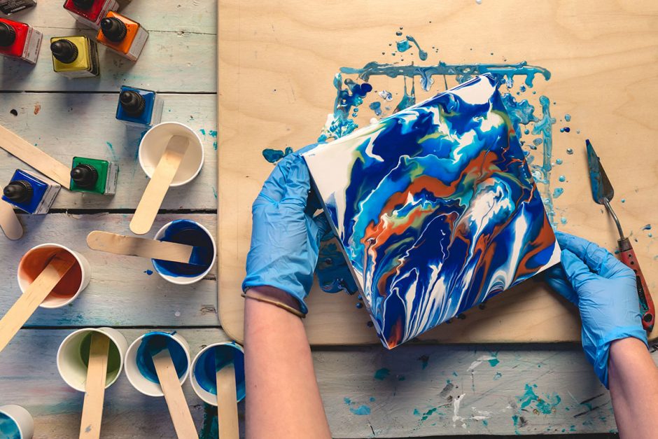 Acrylic Pour Painting with Schmincke Pouring Medium and Inks - Jackson ...