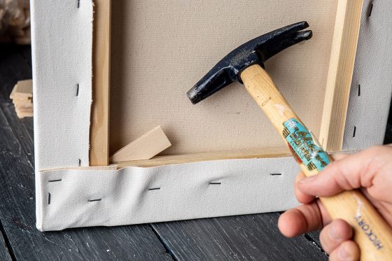 How to Use the Canvas Wedges That Come with a Canvas or Stretcher Bars ...