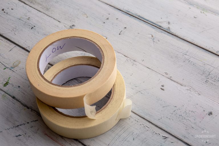 Sealing Your Masking Tape for Better Hard Edges in Acrylic Painting ...