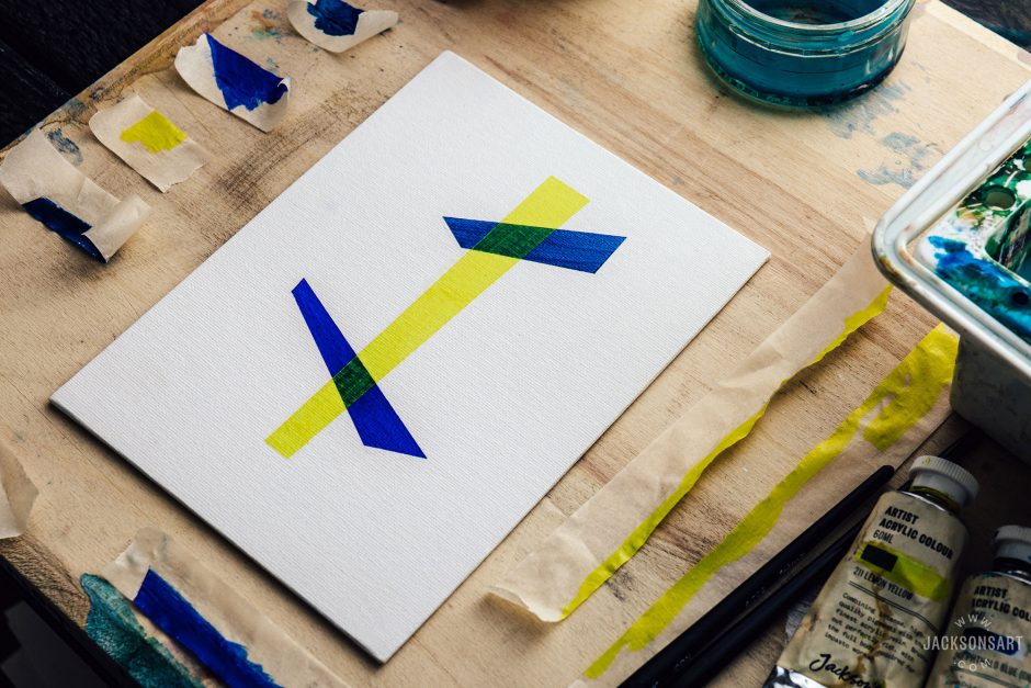 Sealing Your Masking Tape for Better Hard Edges in Acrylic Painting ...