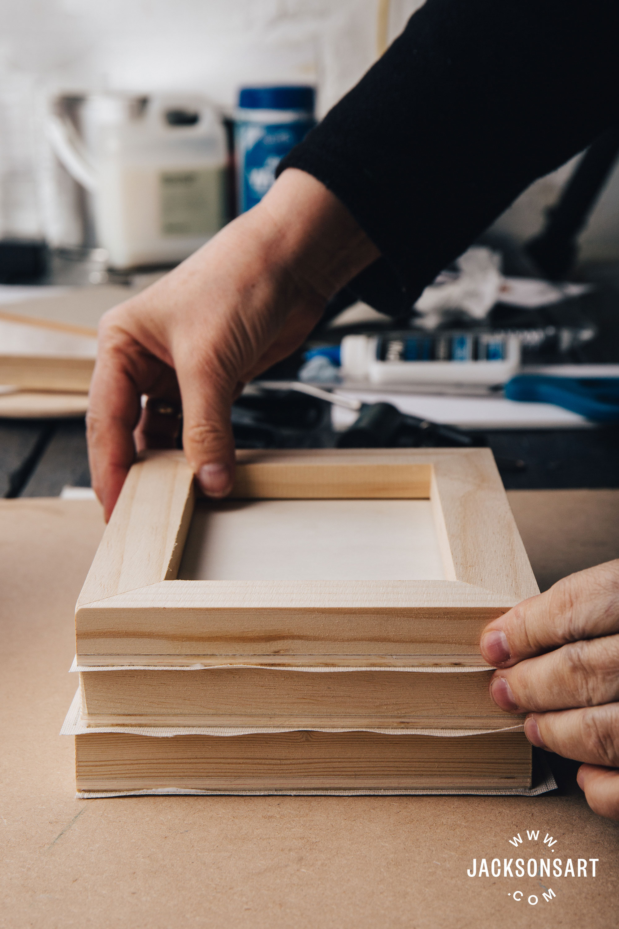 Making a Canvas Painting Panel - Jackson's Art Blog