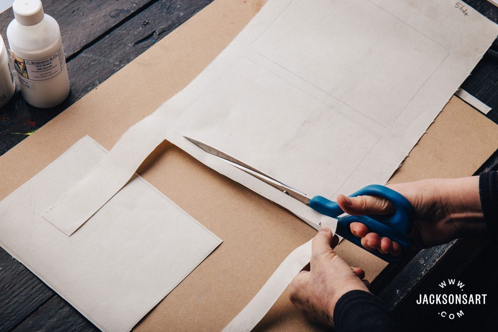 Making a Canvas Painting Panel - Jackson's Art Blog