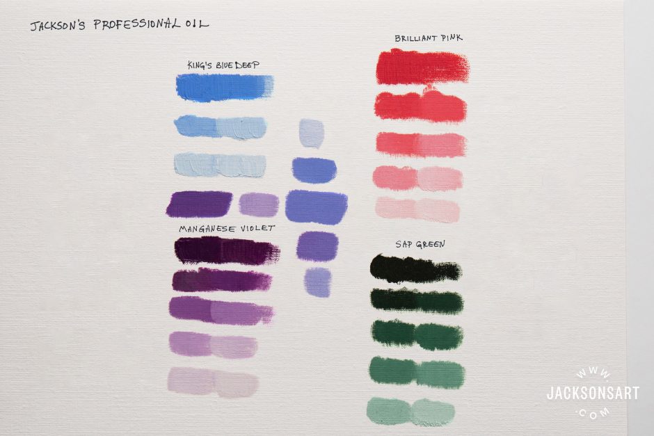 Four New Colours in the Jackson's Professional Oil Colour Range ...