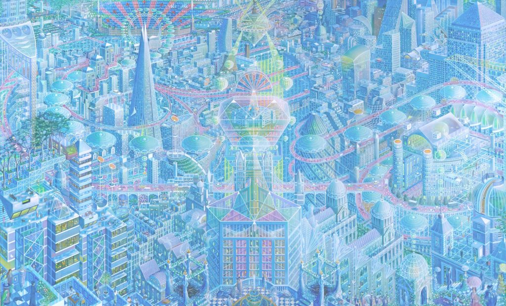 Caio Locke: Painted Utopian Futures - Jackson's Art Blog