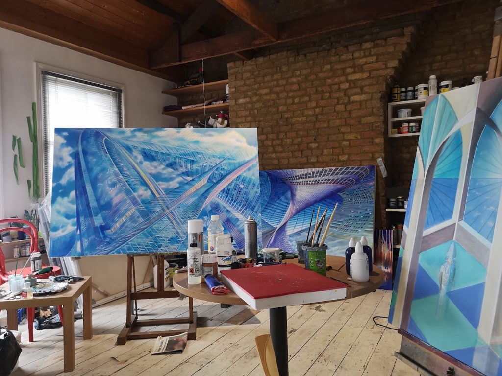 Caio Locke: Painted Utopian Futures - Jackson's Art Blog