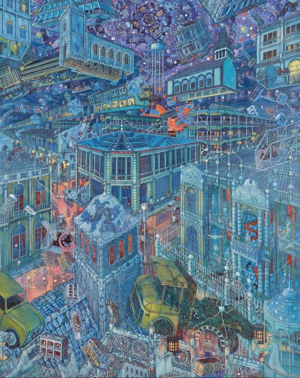 Caio Locke: Painted Utopian Futures - Jackson's Art Blog