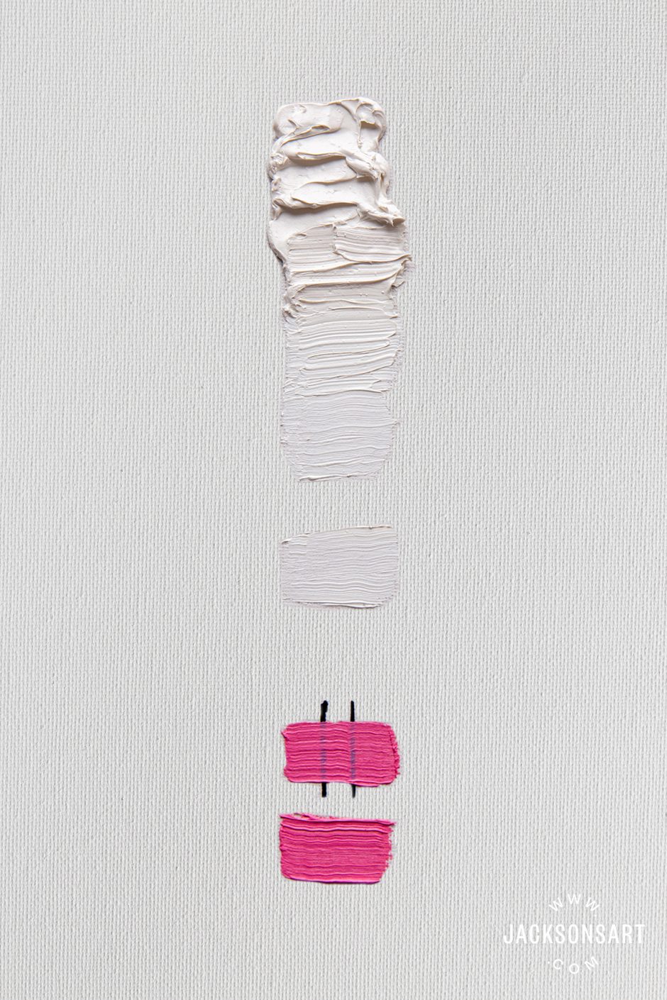 The Difference Between Four White Oil Paints - Jackson's Art Blog ...