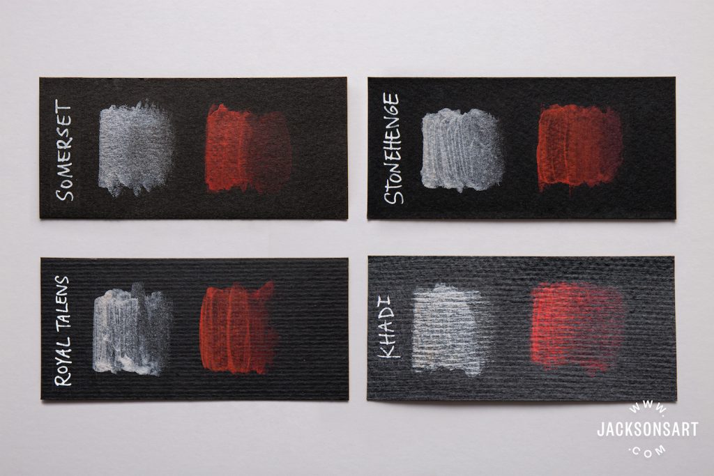 Black Watercolour Paper Comparison - Jackson's Art Blog
