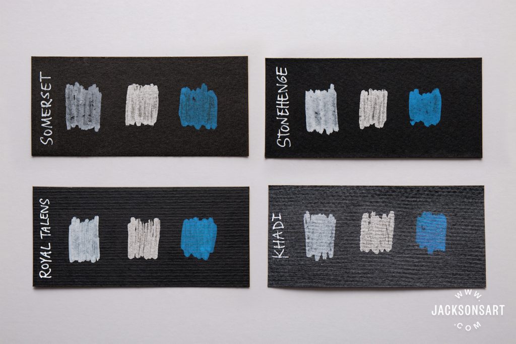 Black Watercolour Paper Comparison - Jackson's Art Blog