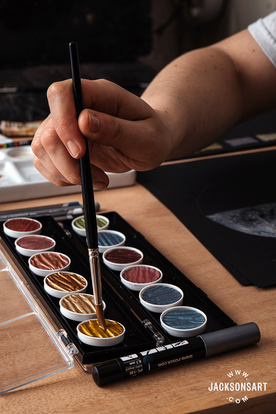 Review of Coliro Pearlescent Paint - Jackson's Art Blog