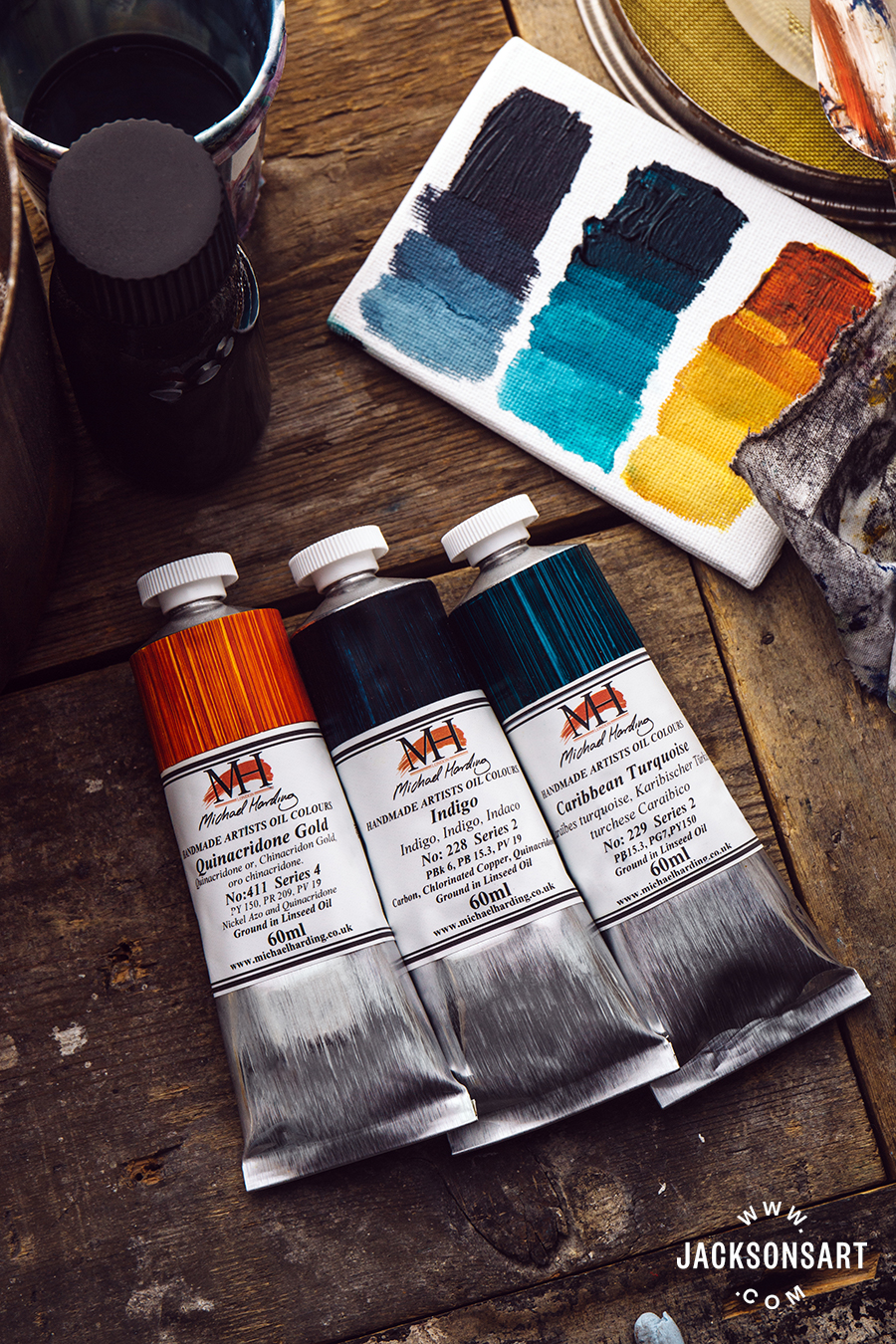 Michael Harding Quinacridone Gold & New Colours - Jackson's Art Blog