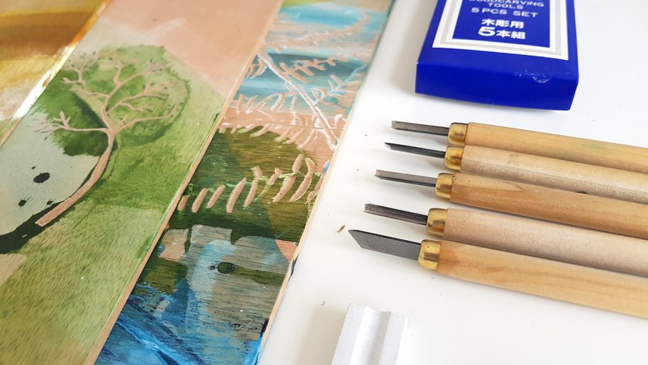 Using Carving to Add Texture to Paintings - Jackson's Art Blog Jackson ...