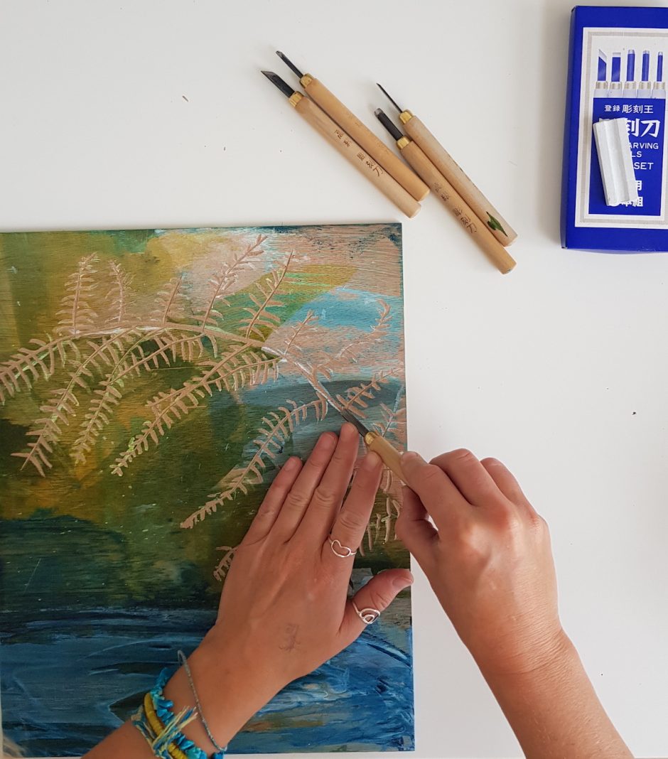 Using Carving to Add Texture to Paintings - Jackson's Art Blog Jackson ...