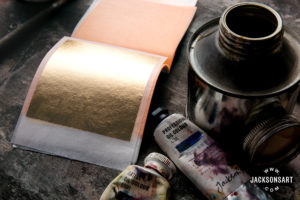 Painting in Acrylic or Oil on Top of Gold Leaf - Jackson's Art Blog