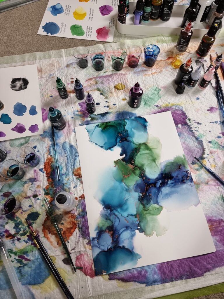 Fluid Painting with Jackson's Alcohol Inks - Jackson's Art Blog