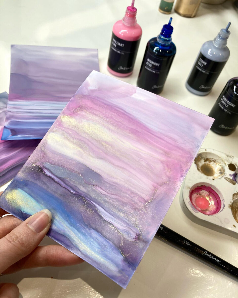 Fluid Painting with Jackson's Alcohol Inks - Jackson's Art Blog