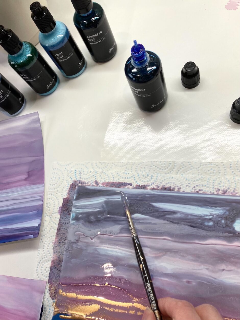 Fluid Painting with Jackson's Alcohol Inks - Jackson's Art Blog