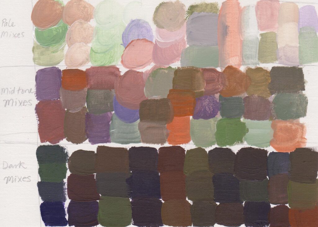 Colour Mixing: Two Palettes Without Primaries - Jackson's Art Blog