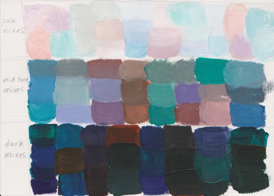 Colour Mixing: Two Palettes Without Primaries - Jackson's Art Blog