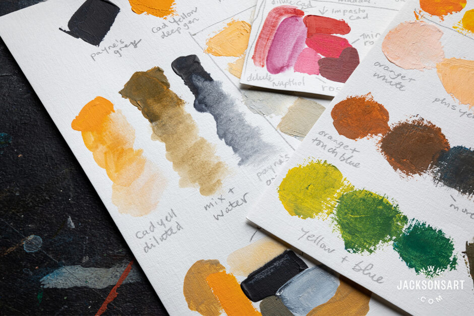 Colour Mixing: Warm Colour Palettes for Painting in Autumn - Jackson's ...