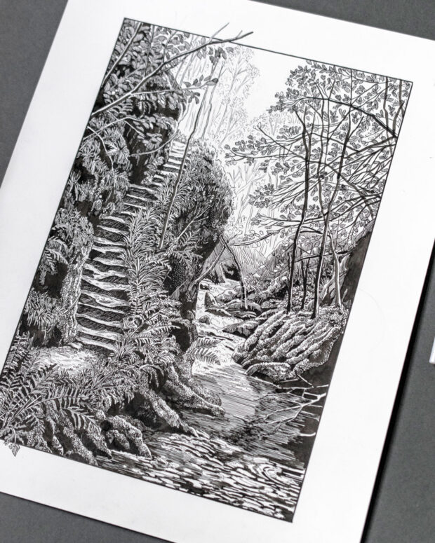 Two Illustrators draw with Jackson's Indian Ink - Jackson's Art Blog