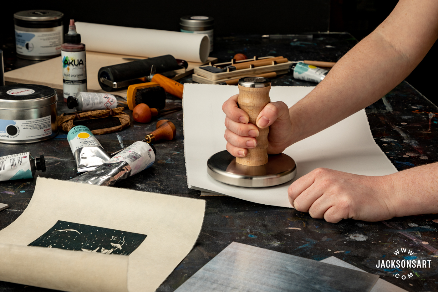 Testing the New Sláma Press - Jackson's Art Blog