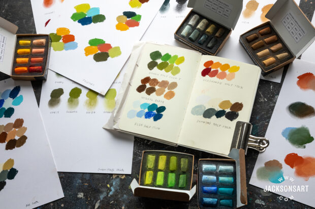 Unison Hand Painted Colour Chart - Jackson's Art Blog