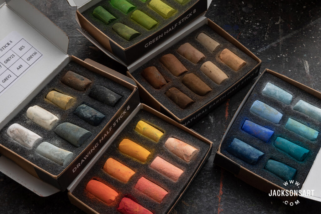 Unison Colour Soft Pastels: Set of 8 Half Sticks - Jackson's Art Blog