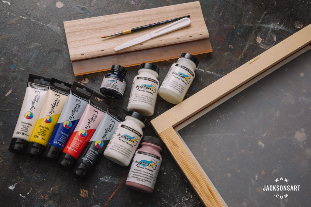 Getting Started in Screen Printing Using Paper Stencils - Jackson's Art Blog