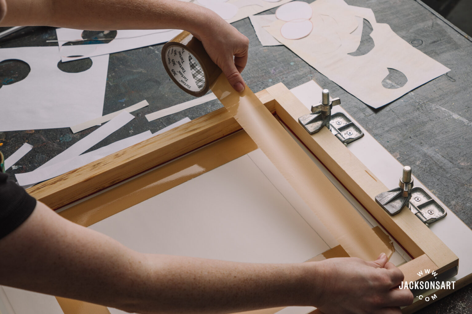 Getting Started in Screen Printing Using Paper Stencils - Jackson's Art ...