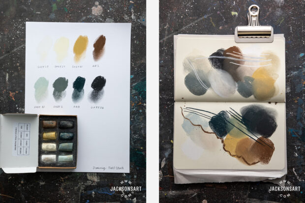 Unison Colour Soft Pastels: Set of 8 Half Sticks - Jackson's Art Blog