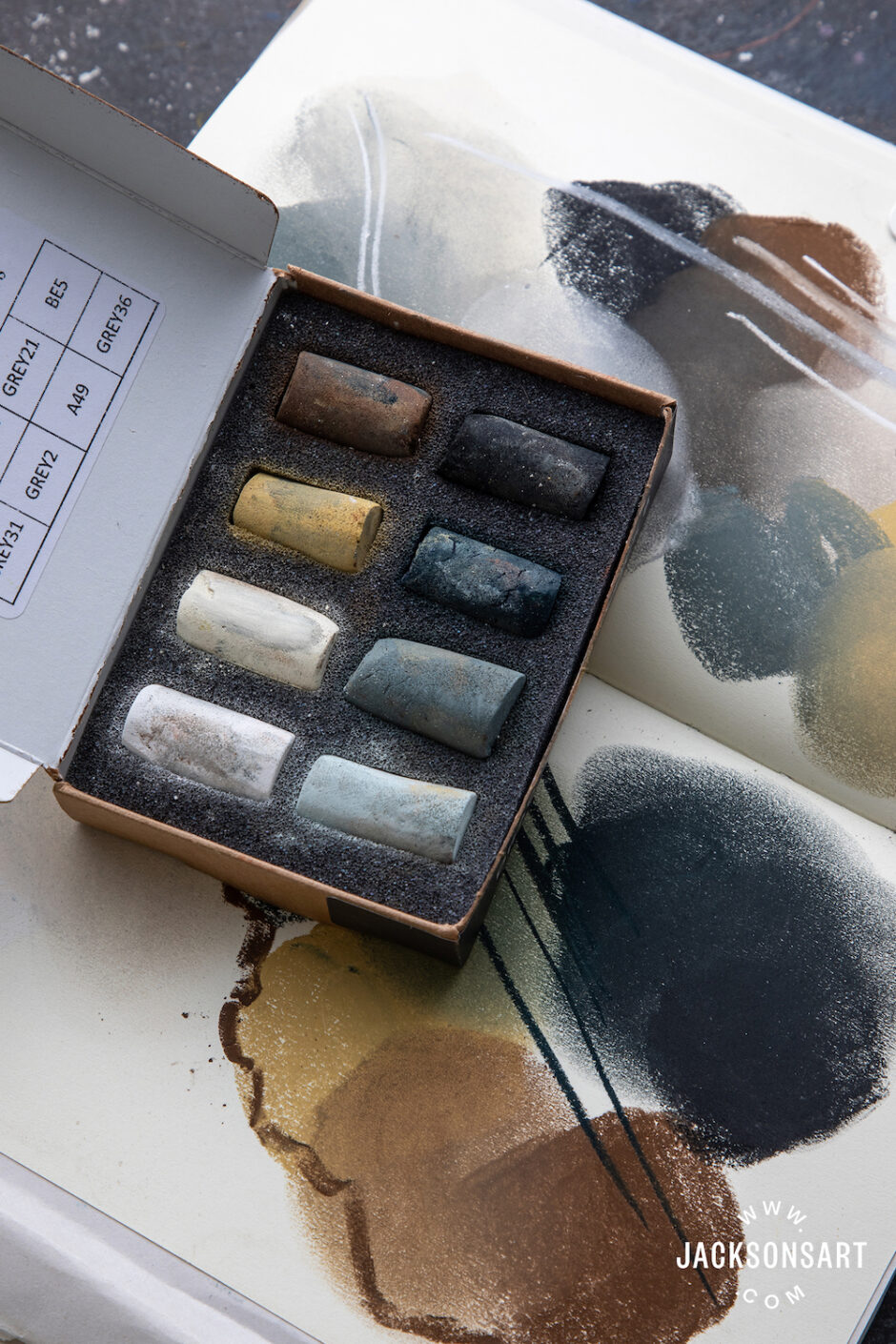 Unison Colour Soft Pastels: Set of 8 Half Sticks - Jackson's Art Blog