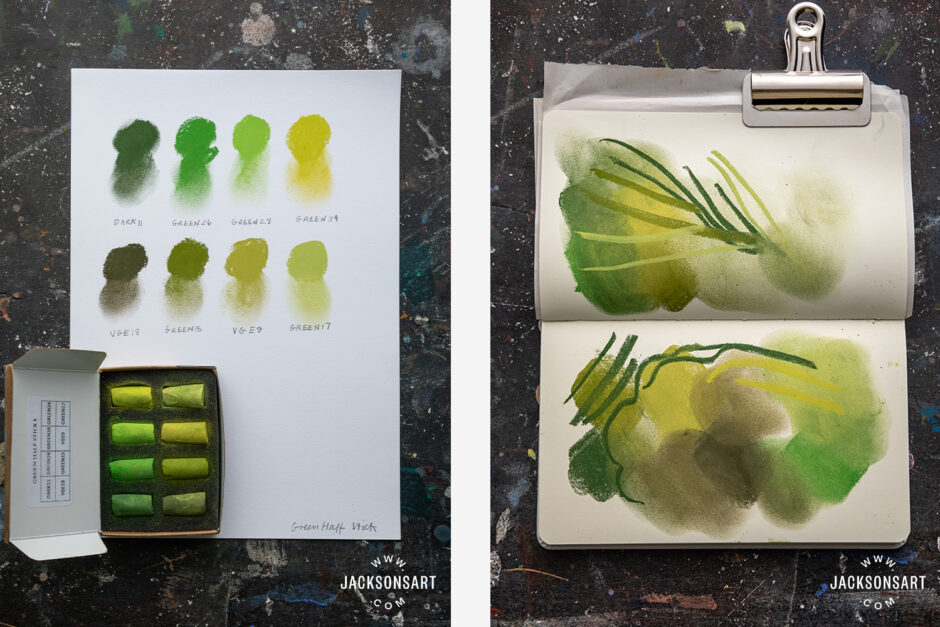 Unison Colour Soft Pastels: Set of 8 Half Sticks - Jackson's Art Blog