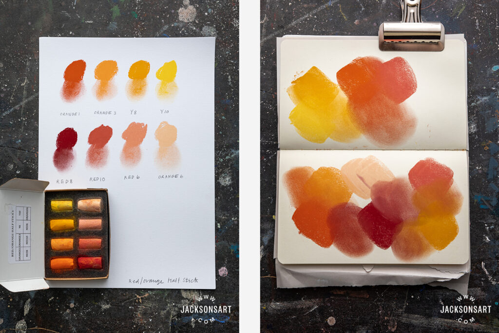 Unison Colour Soft Pastels: Set of 8 Half Sticks - Jackson's Art Blog