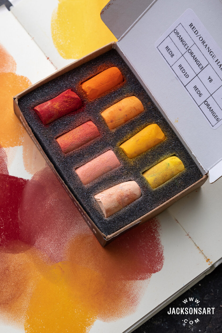 Unison Colour Soft Pastels: Set of 8 Half Sticks - Jackson's Art Blog