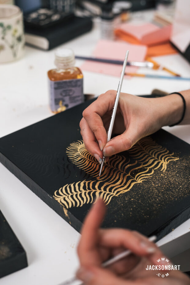 Gold Gilding Process with Tuesday Riddell - Jackson's Art Blog