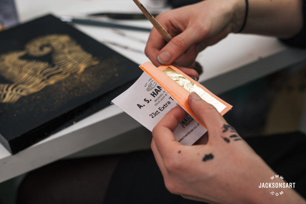 Gold Gilding Process with Tuesday Riddell - Jackson's Art Blog